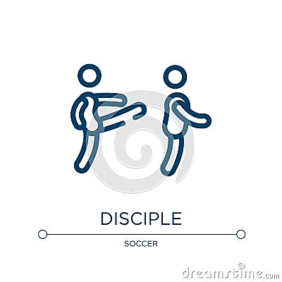 Disciple Icon. Linear Vector Illustration From Martial Arts Collection ...