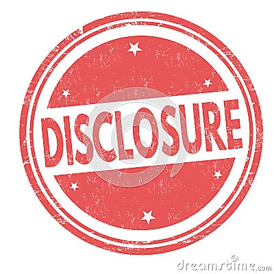 Disclosure Sign Or Stamp Vector Illustration | CartoonDealer.com #137313830