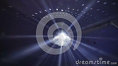 Disco ball lights rays stock footage. Video of backdrop - 144261368