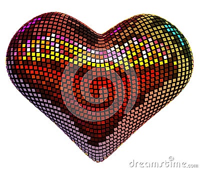 Disco Heart Stock Photo - Image: 22958220