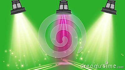 Disco Lights on Green Screen Stock Footage - Video of design, colorful ...