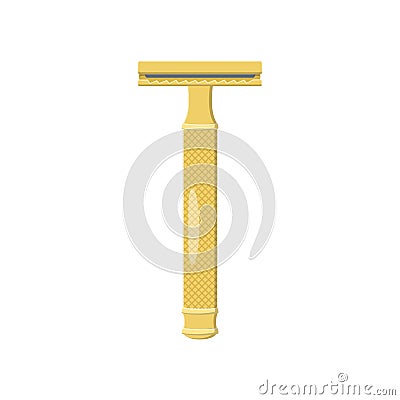 Disposable Razor Flat Illustration. Clean Icon Design Element On ...