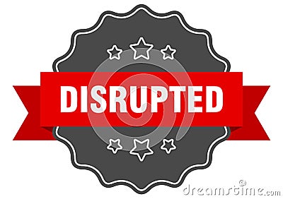 Disrupted Label. Disrupted Isolated Seal. Sticker. Sign Vector ...