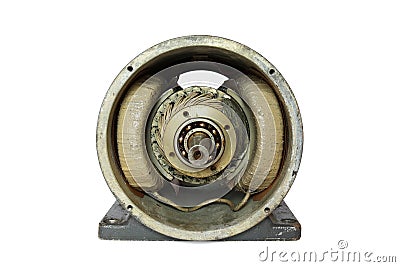 Dissasembled Old DC Electric Motor Royalty-Free Stock Photo ...
