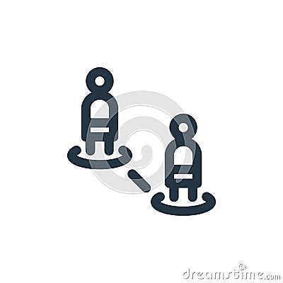 Distinction Vector Icon Isolated On White Background. Outline, Thin ...