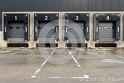 Distribution Centre And Docking Station For Trucks Stock Photo ...
