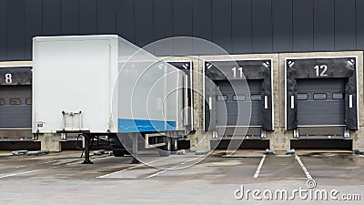 Distribution Centre And Docking Station For Trucks Royalty Free Stock ...