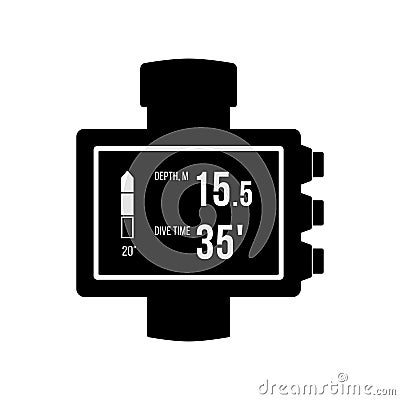 Dive Personal, Decompression Computer, Meter Vector Illustration ...
