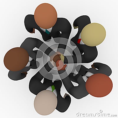 Diverse Business Team - Huddle Cheer Royalty Free Stock Photos - Image ...