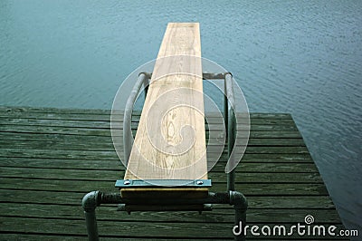 Diving Board At Lake Royalty Free Stock Image - Image: 1785256