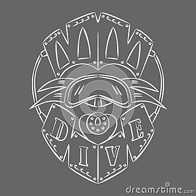 Diving Emblem. Royalty-Free Stock Image | CartoonDealer.com #54603202