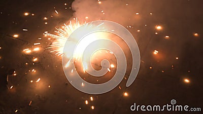 Diwali Festival Cracker Bursting Celebration, India Stock Footage ...