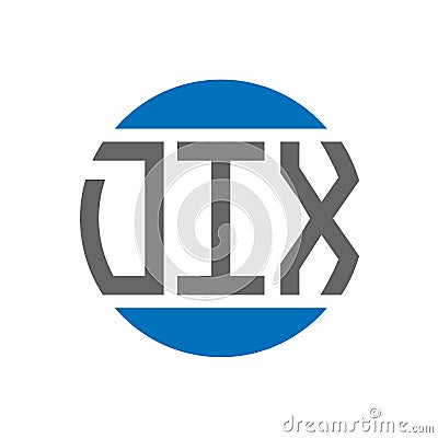 DIX Letter Logo Design On White Background. DIX Creative Initials ...