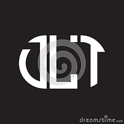 DLT Letter Logo Design On Black Background. DLT Creative Initials ...