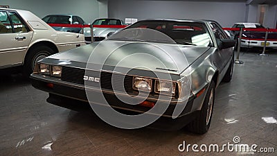 Dmc Delorean Front View. February 28, 2022 Poland Warsaw Stock Video ...