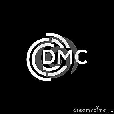 DMC Letter Logo Design On Black Background. DMC Creative Initials ...
