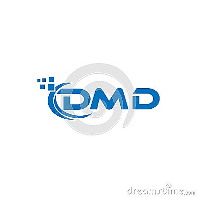 DMD Letter Logo Design On White Background. DMD Creative Initials ...