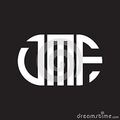 DMF Letter Logo Design On Black Background. DMF Creative Initials ...