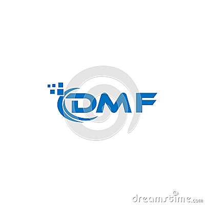 DMF Letter Logo Design On White Background. DMF Creative Initials ...