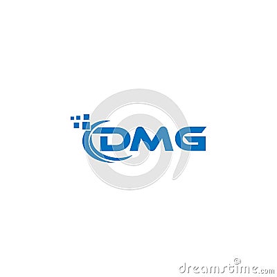 DMG Letter Logo Design On White Background. DMG Creative Initials ...