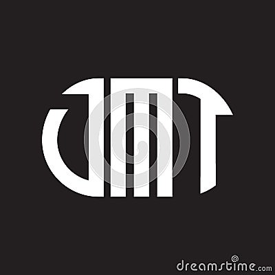 DMT Letter Logo Design On Black Background. DMT Creative Initials ...