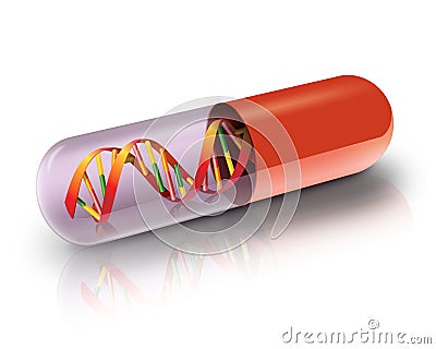 DNA In Capsule Royalty-Free Stock Photography | CartoonDealer.com #20039777
