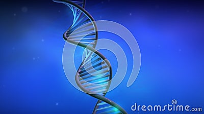 DNA Double Helix 3D Model Rotation Video. Stock Footage - Video of ...