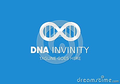 DNA Infinity Business Vector Logo Symbol Design Template For Your ...