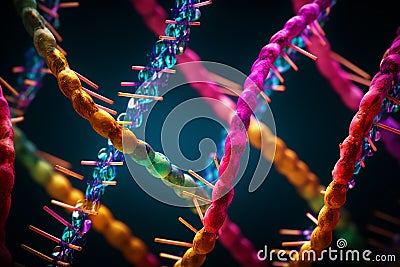 DNA Sequencing As Seen Under A Microscope Royalty-Free Stock Image ...