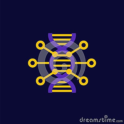 DNA Sequencing, Genetics Vector Icon | CartoonDealer.com #259008018