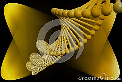 DNA Yellow Royalty-Free Cartoon | CartoonDealer.com #13498496