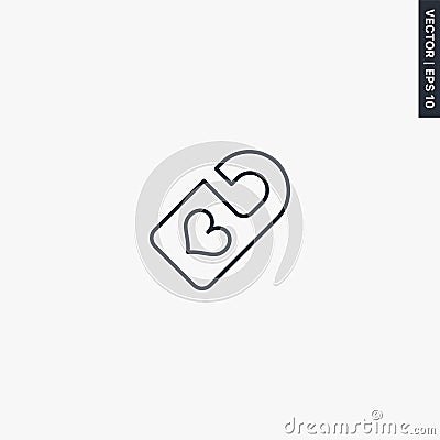 Do Not Disturb, Linear Style Sign For Mobile Concept And Web Design ...