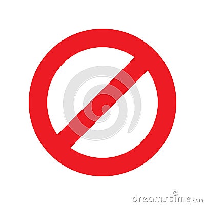 Do Not Sign On White Background Vector | CartoonDealer.com #132897265
