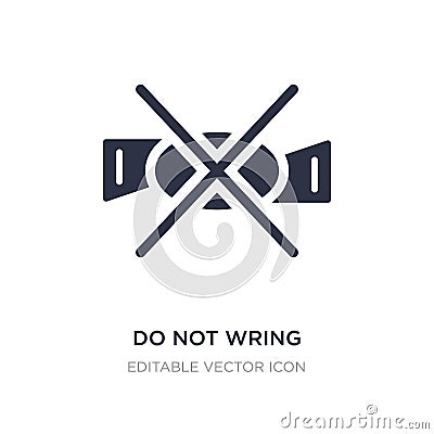 Do Not Wring Icon On White Background. Simple Element Illustration From ...