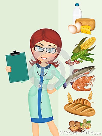 Doctor Assesses Food Allergies And Intolerances Royalty-Free ...