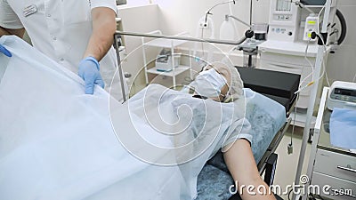 4K. Doctors Prepare the Patient for Surgery Stock Video - Video of ...