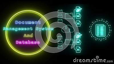 Document Management System and Database Neon Multicolors Fluorescent ...