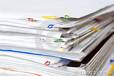 Pile of Files stock photo. Image of late, stack, white - 2329220