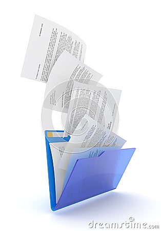Documents Downloading. Stock Photos - Image: 20147203