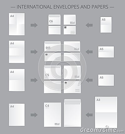 Documents Paper Size Infographics Vector Illustration | CartoonDealer ...