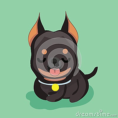 Dog Beauceron Cartoon. Vector Illustration | CartoonDealer.com #161866690
