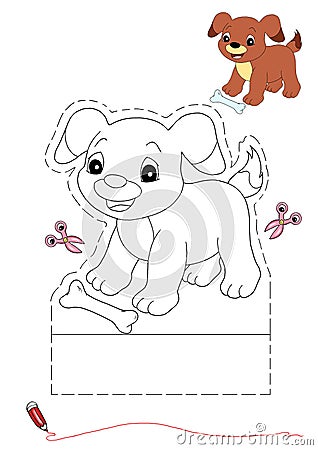 Dog To Be Color And To Cut Out Royalty Free Stock Photo - Image: 17000265