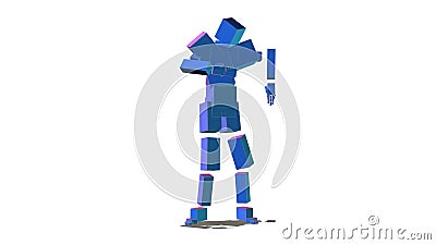 Doing the Robot Dance (3D Figure Animation) Stock Video - Video of ...