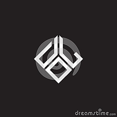 DOL Letter Logo Design On Black Background. DOL Creative Initials ...