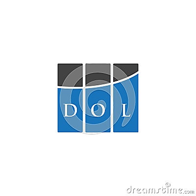 DOL Letter Logo Design On WHITE Background. DOL Creative Initials ...