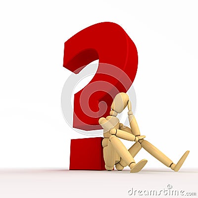 Doll With Red Question Mark Royalty-Free Stock Image | CartoonDealer ...