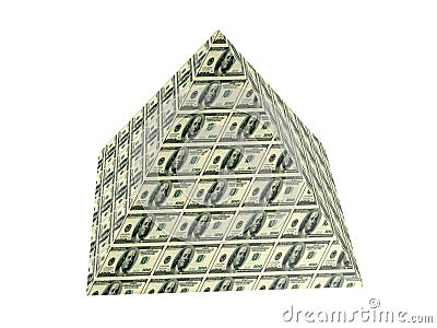 Dollar Pyramid Royalty-Free Stock Photo | CartoonDealer.com #3216603
