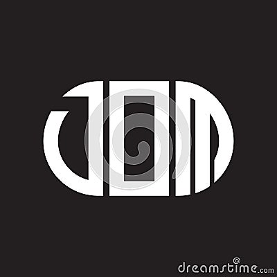 DOM Letter Logo Design On Black Background. DOM Creative Initials ...