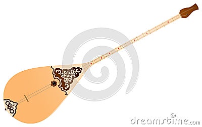 Dombra, Traditional Musical Instrument Cartoon Vector | CartoonDealer ...