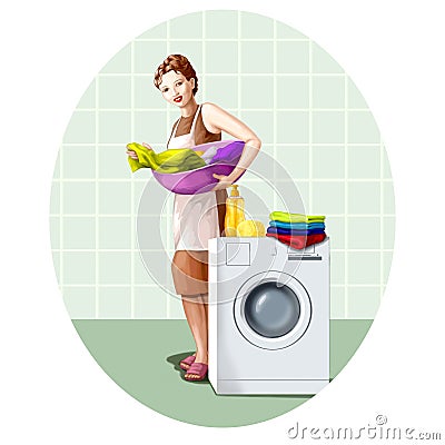 Domestic Work Stock Illustration | CartoonDealer.com #18826969